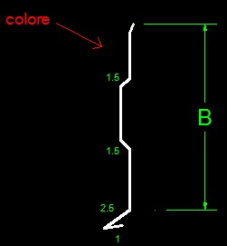 Scossalina per balconi su misura: frontalino 7 | Lattoneria Online
