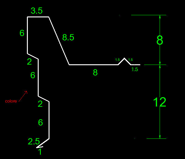 Scossalina coprimuro esterna: due scalette sv 50 | Lattoneria Online